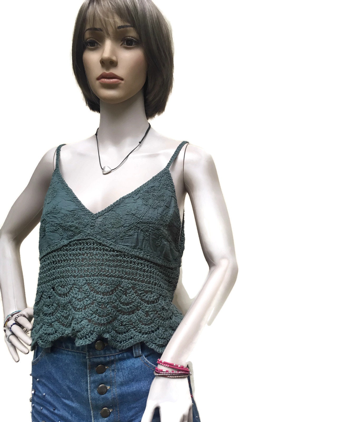 Cotton Knit Pattern Tank Top Easy Knitting Pattern Tank Top - Etsy