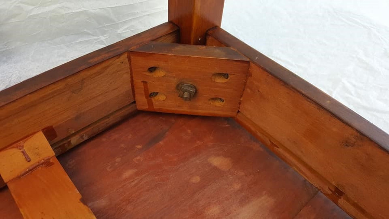 Vintage 1940s Swivel TV Stand Solid Wood TV Console TV Table Vintage Tv ...