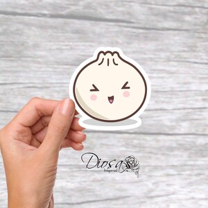 Dumpling Sticker, Kawaii Sticker, Steam Bun Sticker, Tumbler Sticker ...