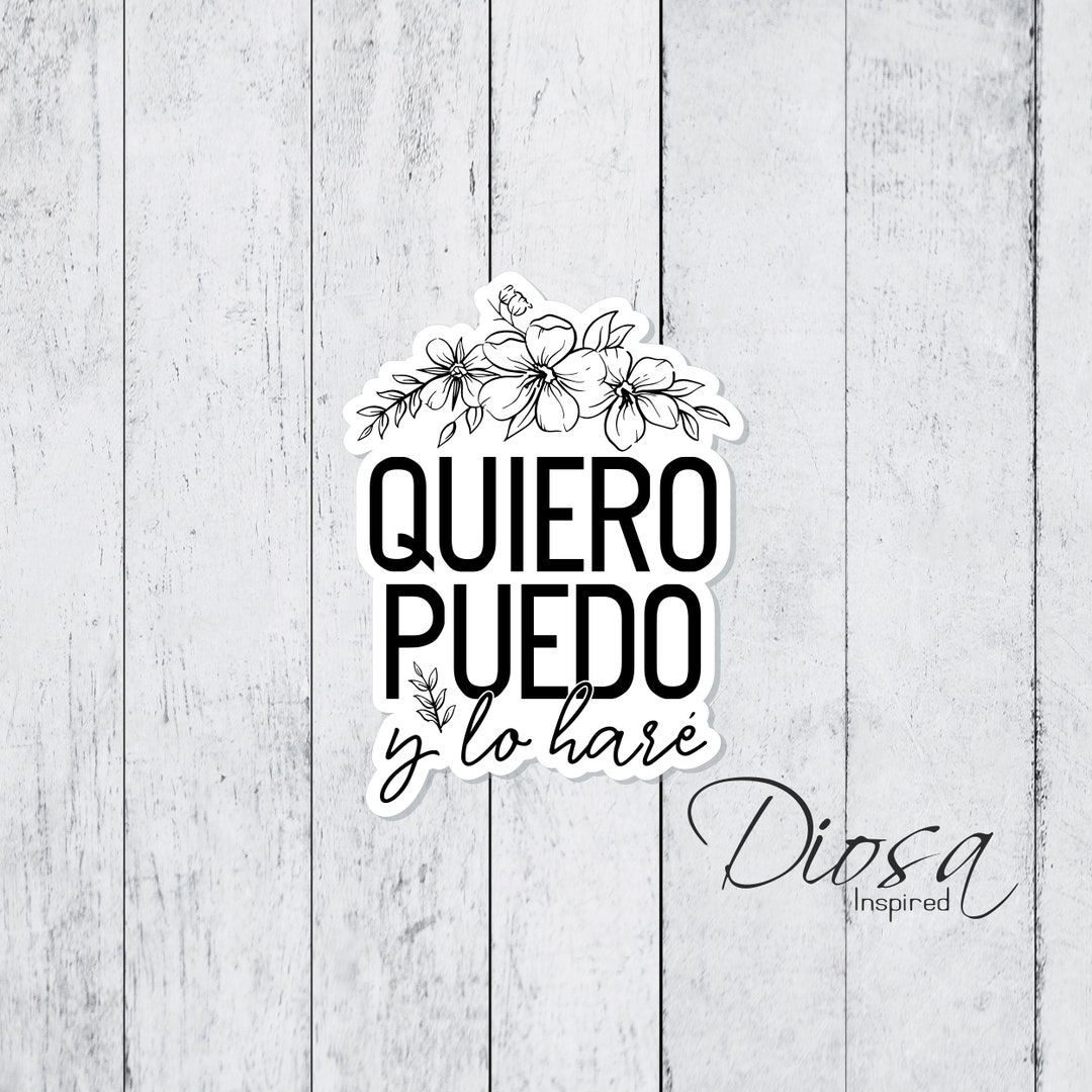 Quiero Puedo Y Lo Hare Sticker: Spanish Motivational Decal - Etsy