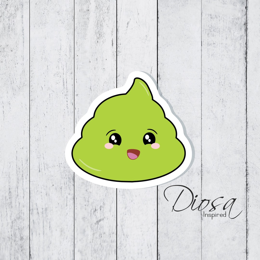 Wasabi Sticker, Kawaii Sticker, Cute Food Sticker, Japanese Sticker ...