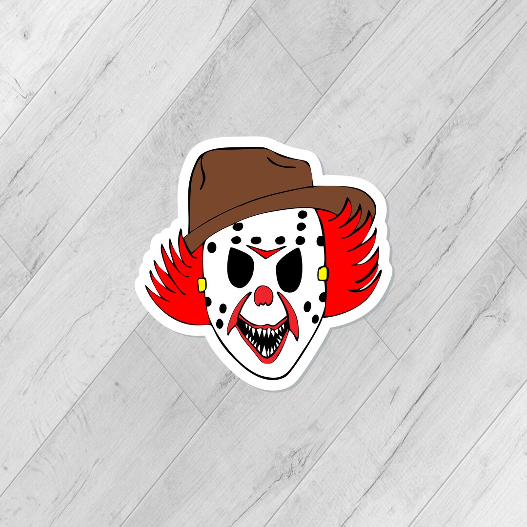 Creepy Clown Sticker I Halloween Sticker I Spooky Sticker I Creepy ...