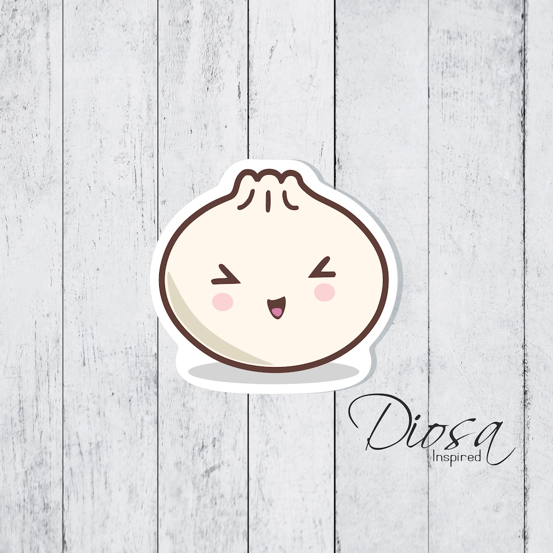 Dumpling Sticker, Kawaii Sticker, Steam Bun Sticker, Tumbler Sticker ...
