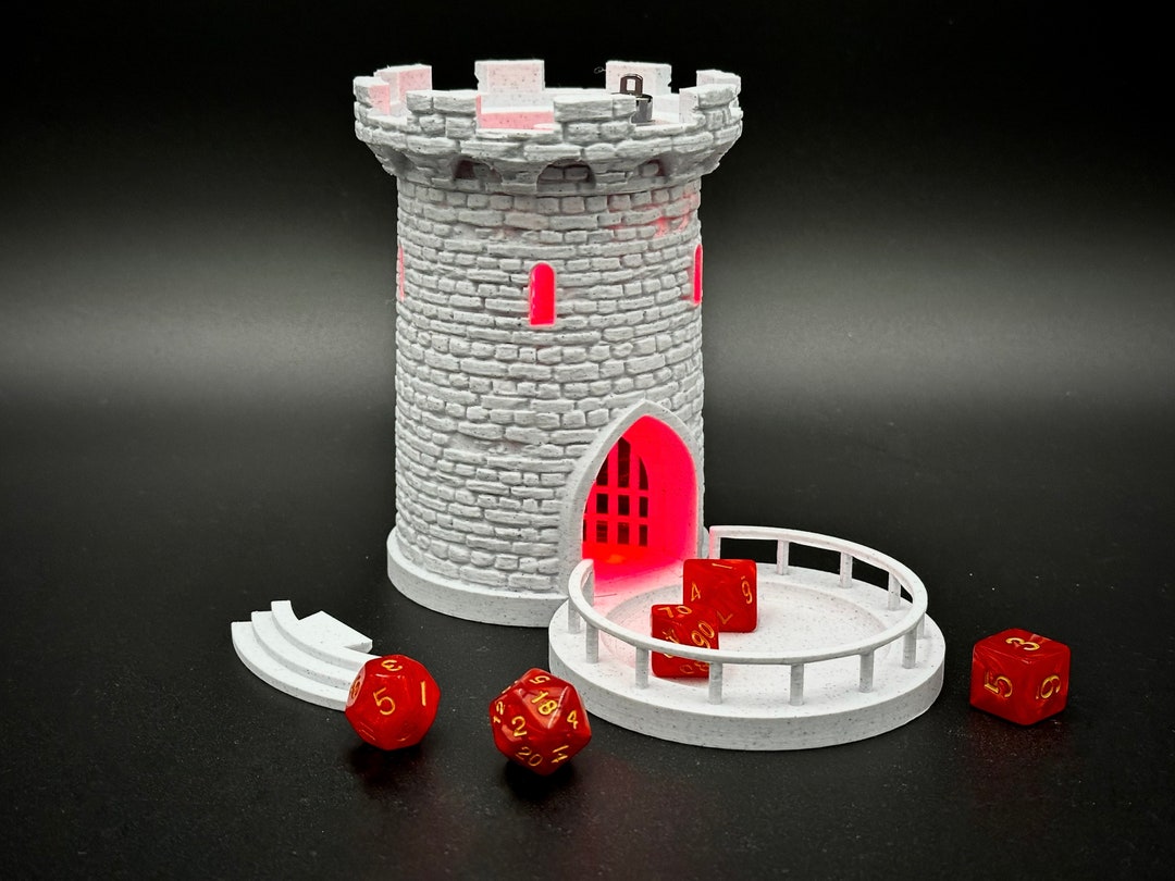 5 Lighted Dice Tower, Dice Castle, Dice Roller, Dice Tray, Dungeons and ...