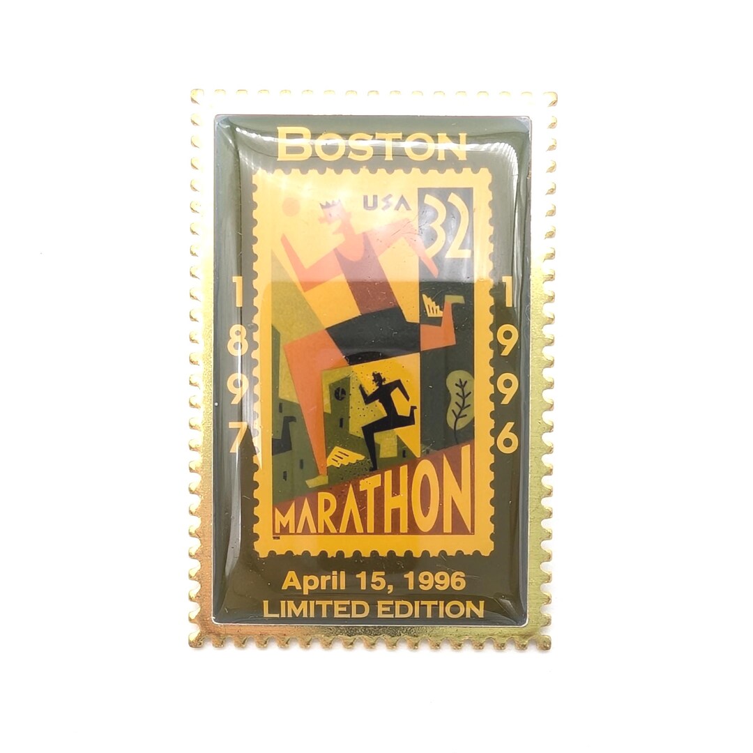 1996 USPS Boston Marathon Anniversary Stamp Pin - Etsy