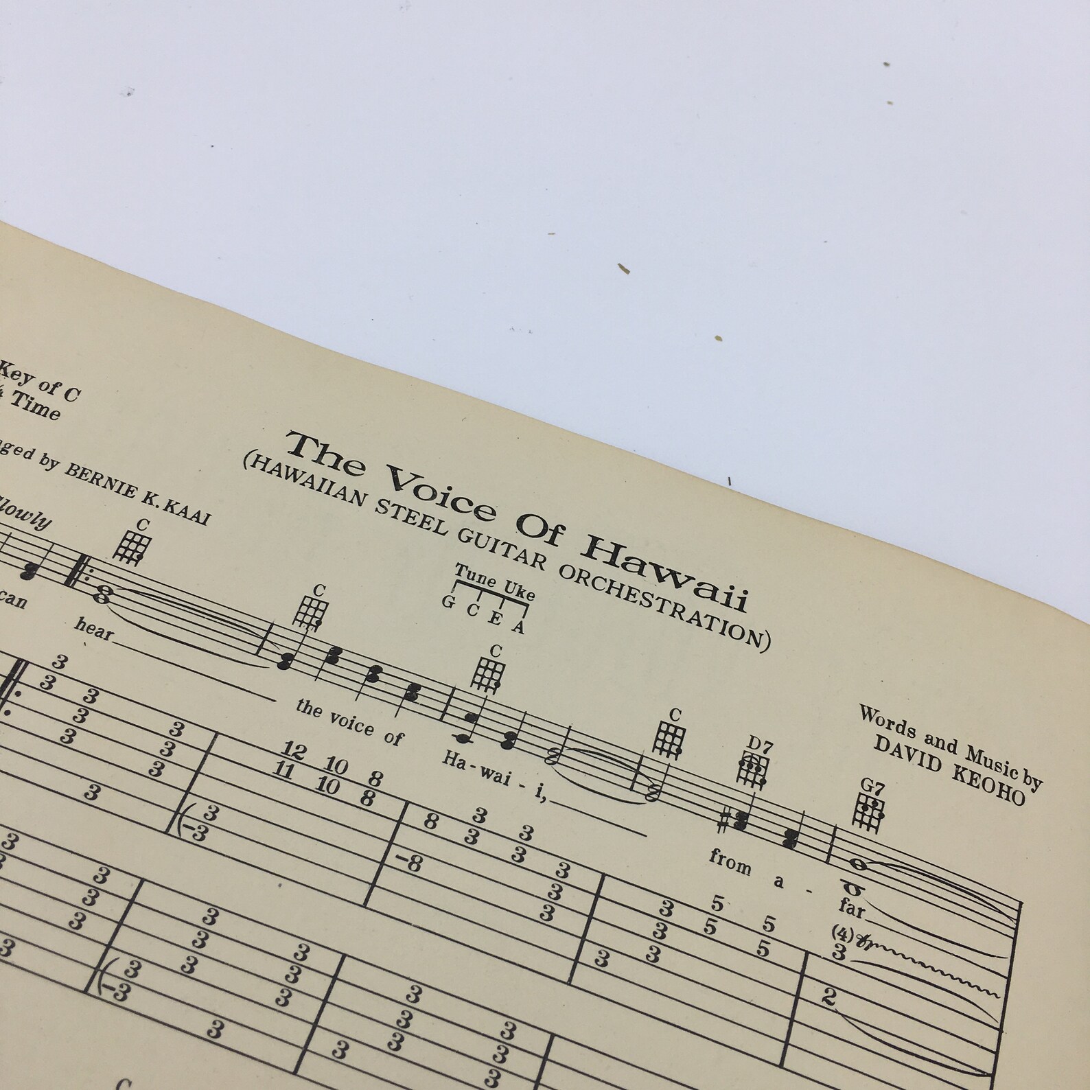 1941 the Voice of Hawaii by David Keoho for Hawaiian Steel - Etsy