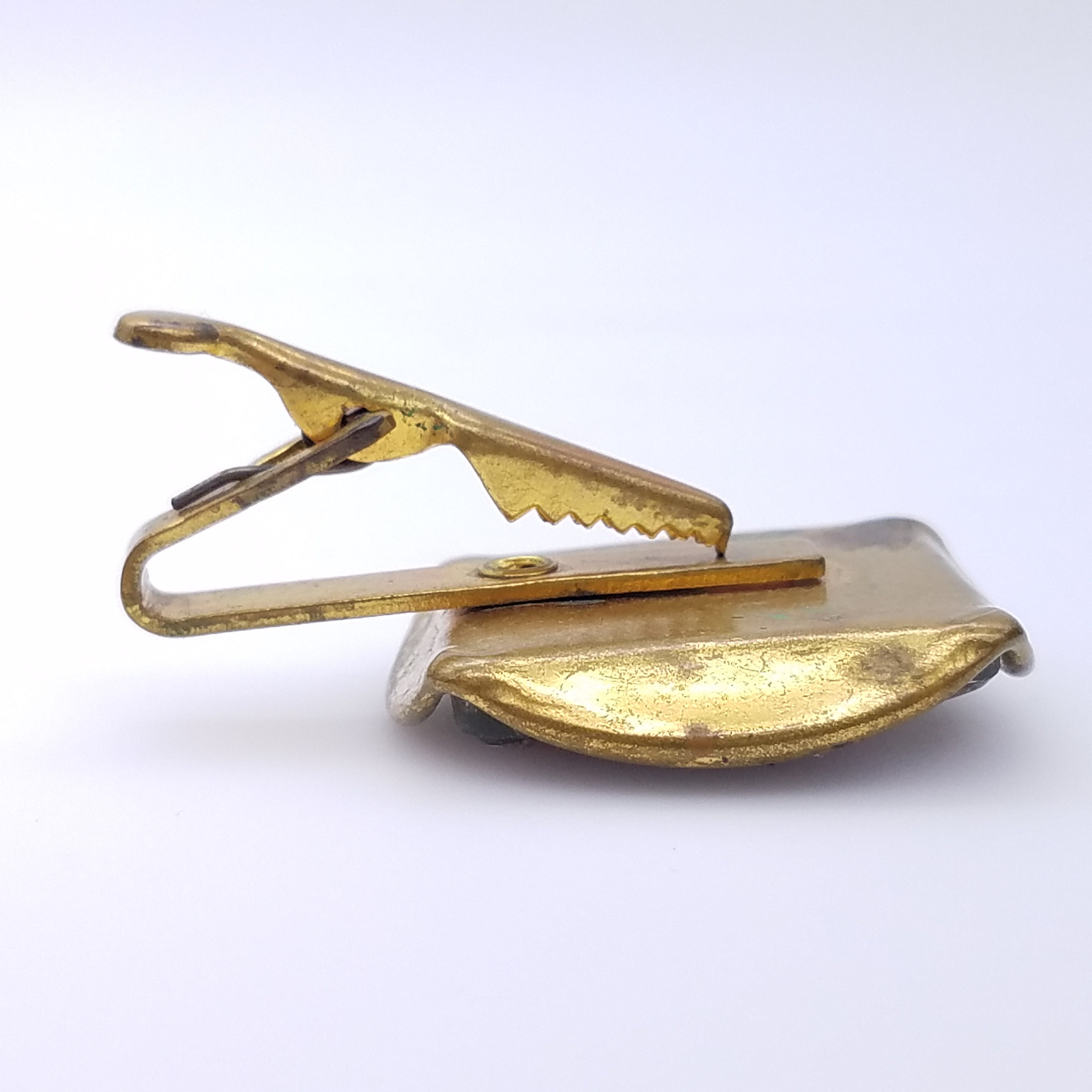 Rare Vintage Mount Rushmore Intaglio Lucite and Brass Tie Clip - Etsy