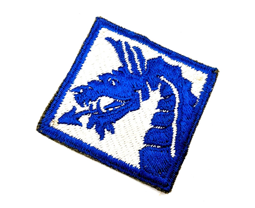 Original US Army 18th XVIII Airborne Corps Military Blue Dragon Patch ...
