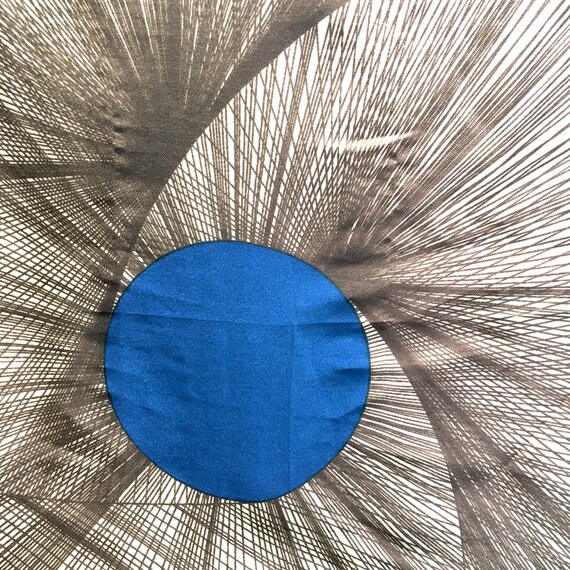 Vintage Countess Mara Blue & Brown Spiral Pattern Sil… - Gem