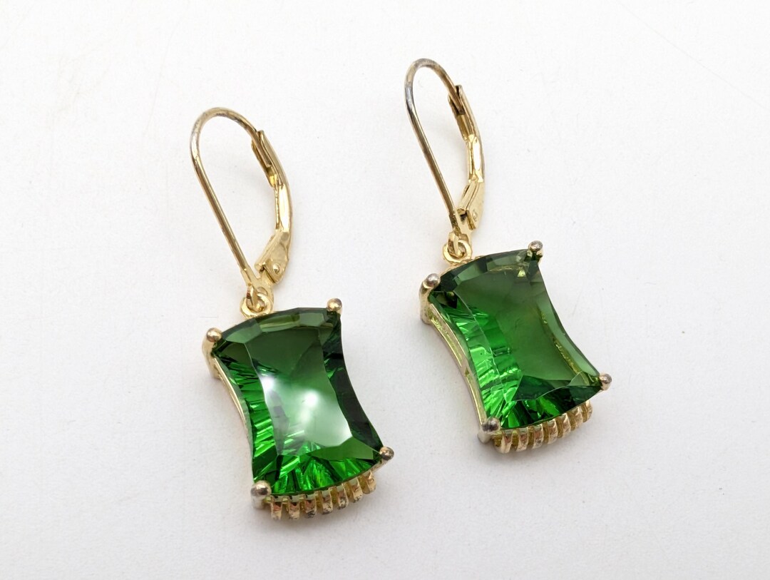Vintage Mt. St Helens Helenite & 14k Gold Vermeil Over Sterling Silver ...