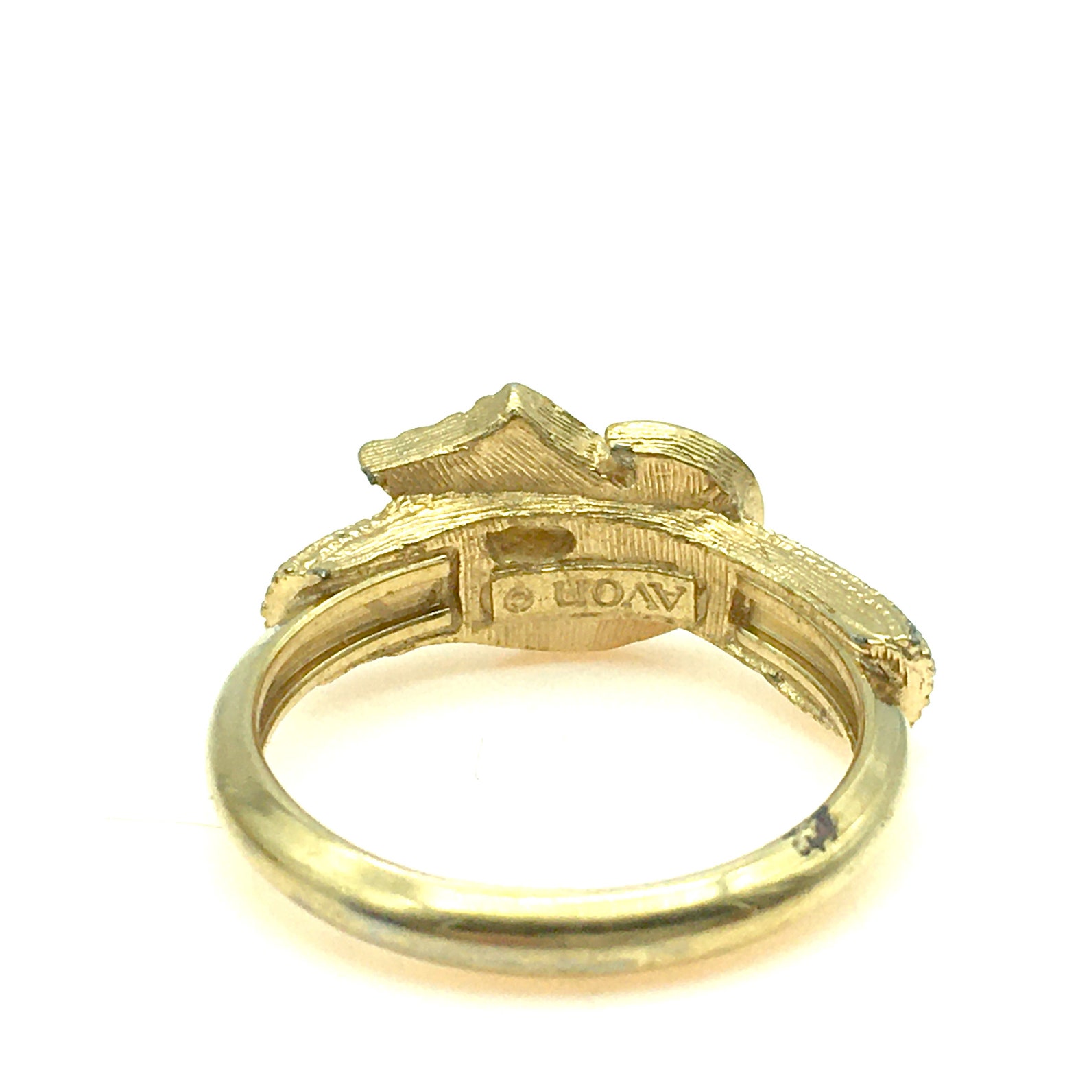 1975 Avon textured Ribbon Gold Tone Buckle Style | Etsy