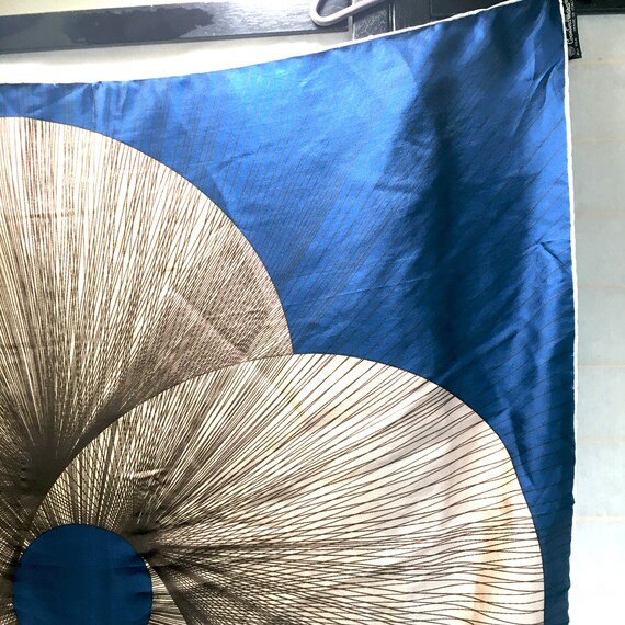 Vintage Countess Mara Blue & Brown Spiral Pattern Sil… - Gem