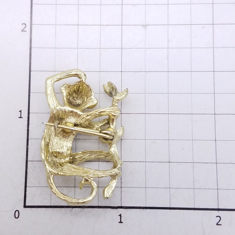 Vintage Blue Rhinestone Monkey Brooch - Etsy