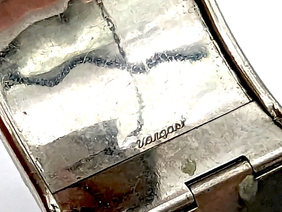 Vargas Silver Repousse Asian Warrior Hinged Bangle Br… - Gem
