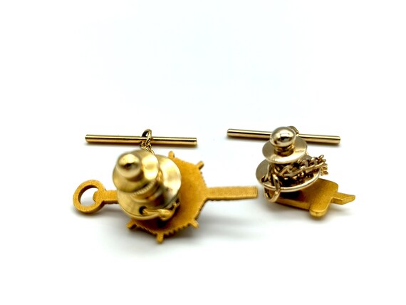 Two Vintage Honor Society Pins - Kappa Delta Pi & Phi… - Gem