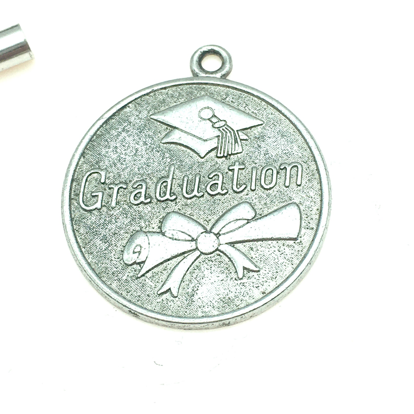 Vintage Sterling Silver Graduation Cap / Diploma Charms or | Etsy