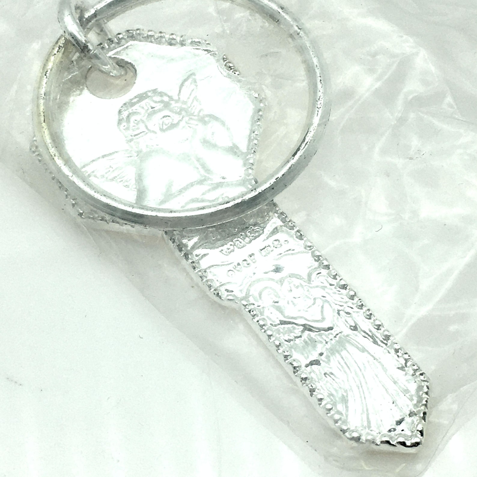 Avon Silver Plated Guardian Angel Keyring - Etsy
