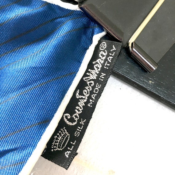 Vintage Countess Mara Blue & Brown Spiral Pattern Sil… - Gem