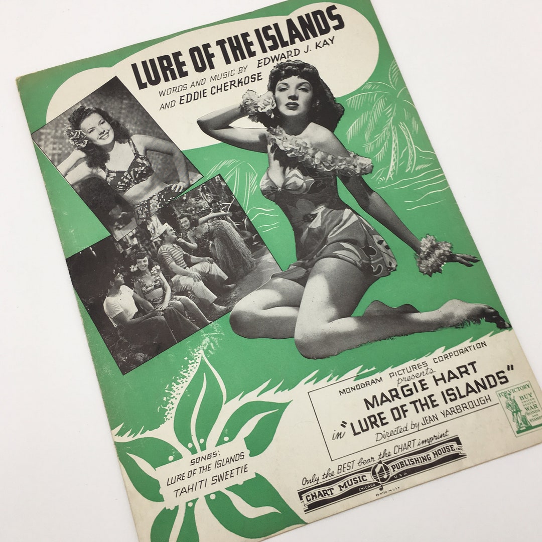 1947 First Edition Lure of the Islands Sheet Music From the Motion ...