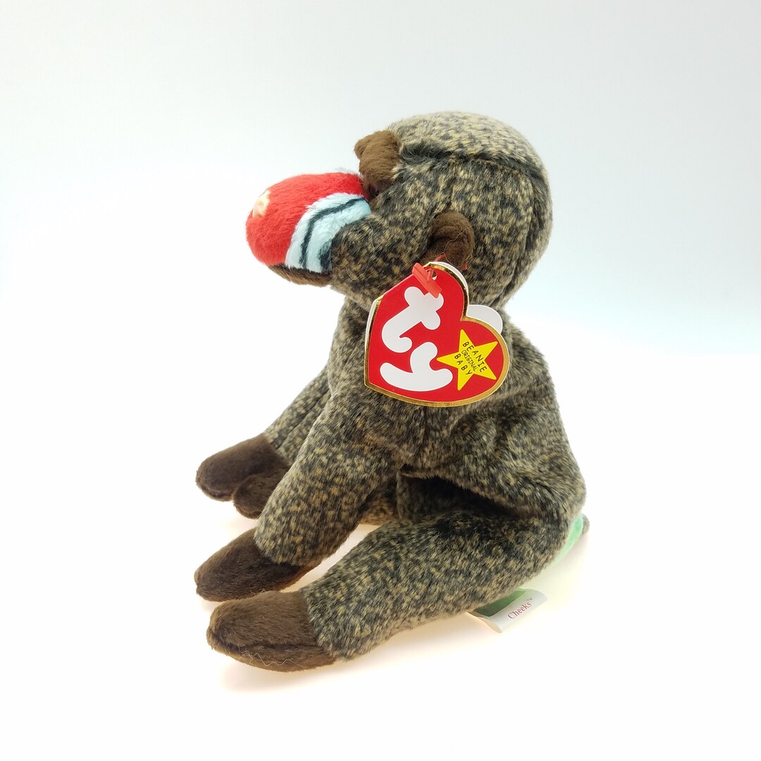 1999 Ty Beanie Baby Cheeks the Baboon - Etsy