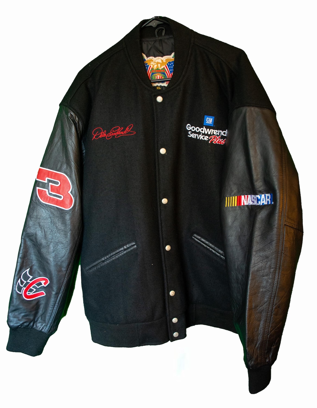 1990s Dale Earnhardt Sr. #3 NASCAR Varsity Jacket - Jeff Hamilton ...