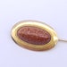 Vintage Oval Goldstone Stick Pin - Etsy