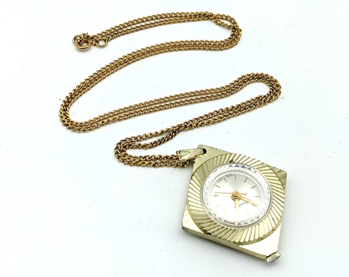 Vintage Landau Mechanical Pendant Watch - Etsy