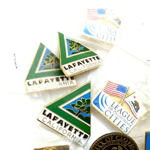 Large Lot of Enameled California Lapel Pins; Various Cities - Etsy