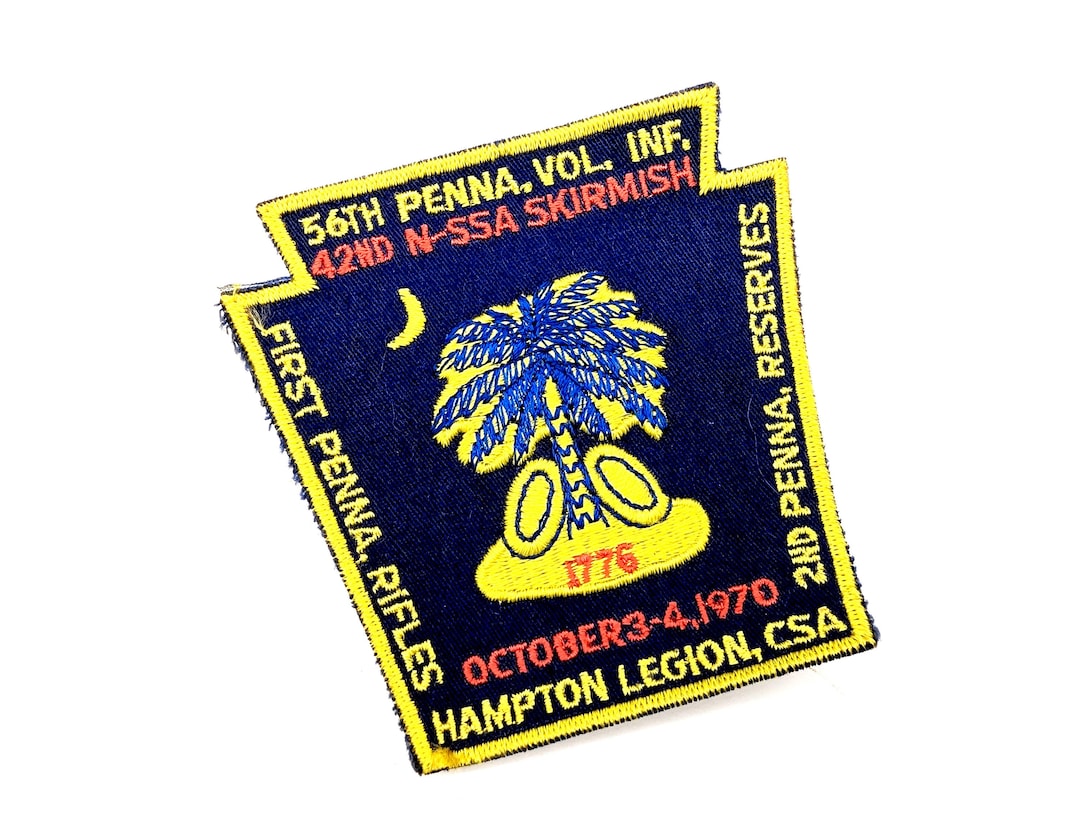1970 Civil War Reenactment Skirmish NSSA Patch, Hampton Legion CSA, 1st ...