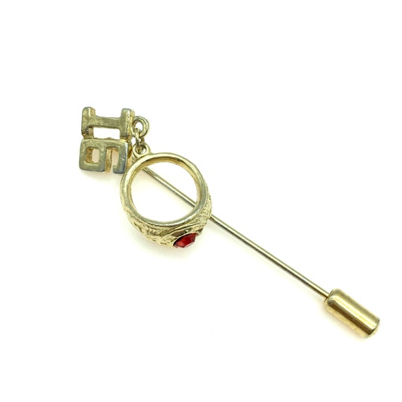 Vintage Class Ring 1991 Stick Pin - Gem