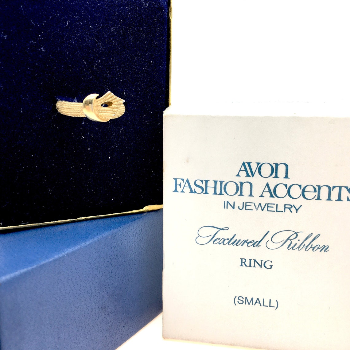 1975 Avon textured Ribbon Gold Tone Buckle Style - Etsy