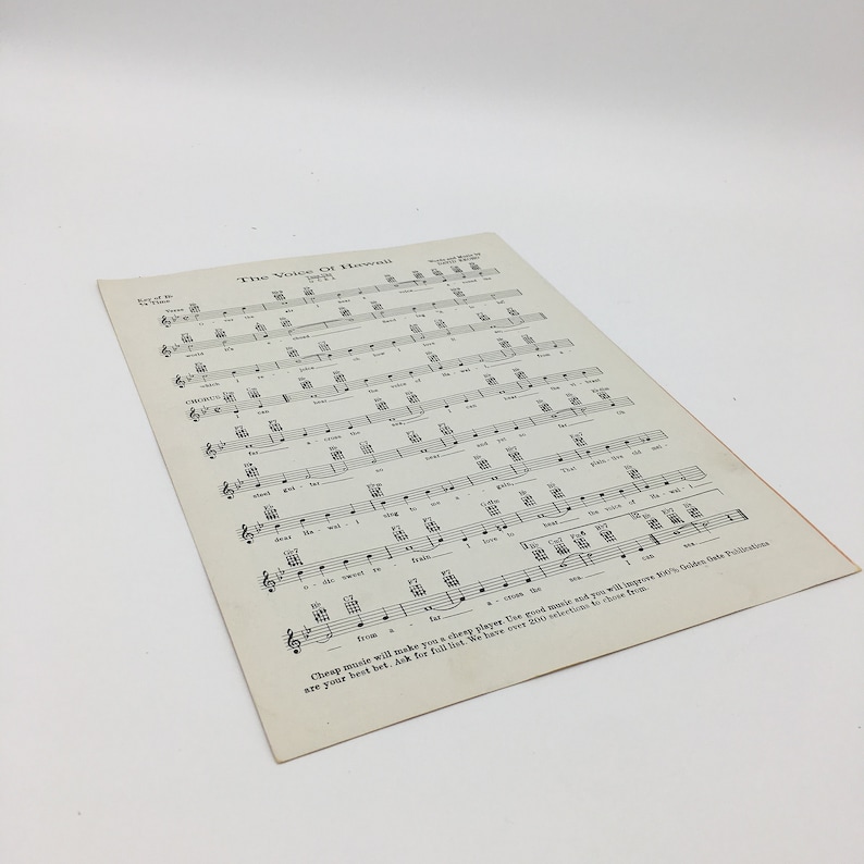 1941 the Voice of Hawaii by David Keoho for Hawaiian Steel - Etsy