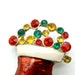 Vintage Christmas Stocking Pin With Rhinestone Accents - Etsy