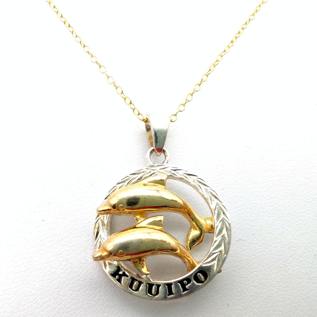 Sterling Silver & Gold Vermiel Hawaiian Sweetheart/lover (kuuipo ...