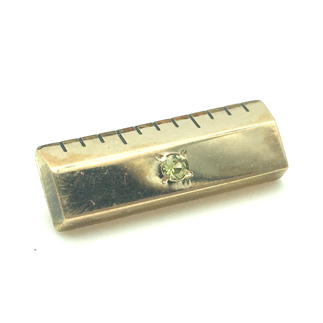 Vintage 1/10th 14K Gold Filled Ruler Pin - Etsy
