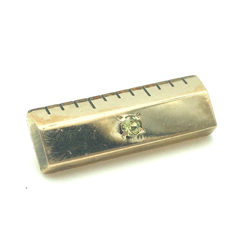 Vintage 1/10th 14K Gold Filled Ruler Pin - Etsy