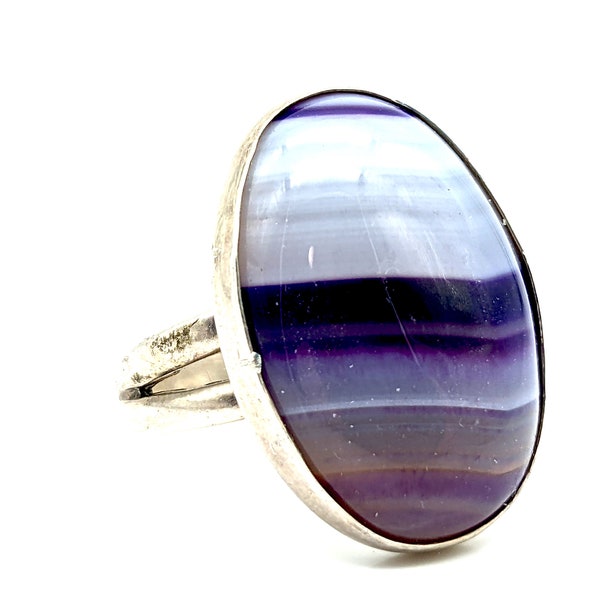 Banded Agate Ring - Etsy