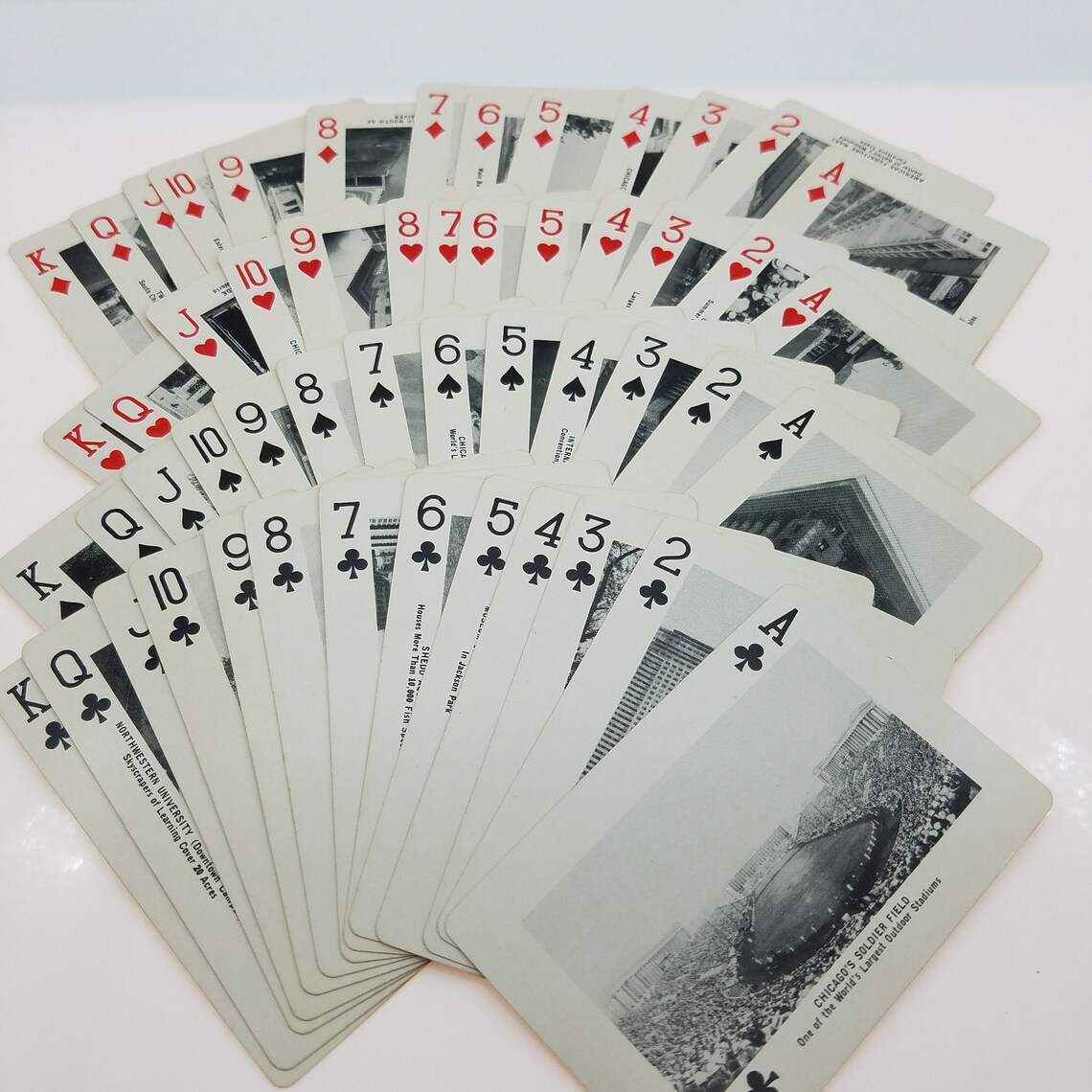 Vintage Scenic Chicago Double Deck Playing Cards With - Etsy