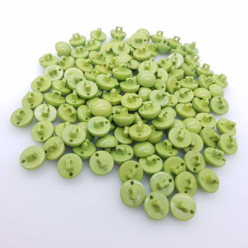 1960's Avocado Green Half Round Pearl Buttons 7/16 - Etsy