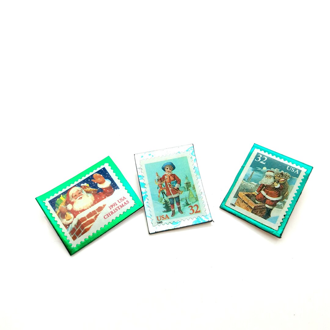 Three Vintage USPS Holiday Stamp Pins - Etsy