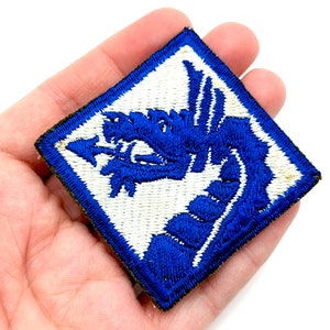 Original US Army 18th XVIII Airborne Corps Military Blue Dragon Patch ...