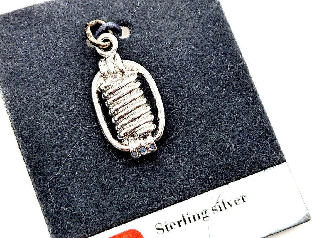 Old Stock Sterling Silver Coil of Rope Charm or Pendant by Lestage - Etsy