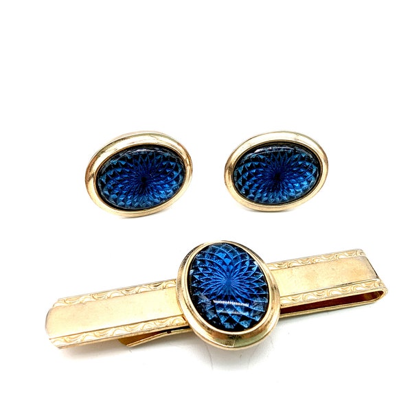 Cufflink Tie Bar Set - Etsy