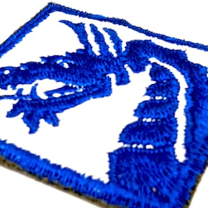 Original US Army 18th XVIII Airborne Corps Military Blue Dragon Patch ...