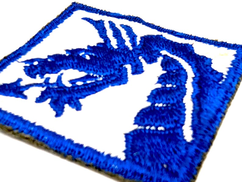 Original US Army 18th XVIII Airborne Corps Military Blue Dragon Patch ...