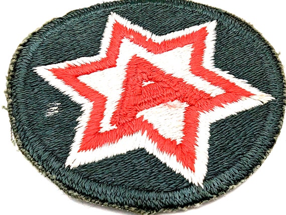 Vintage US Army 6th Infantry A in Star Patch - Gem