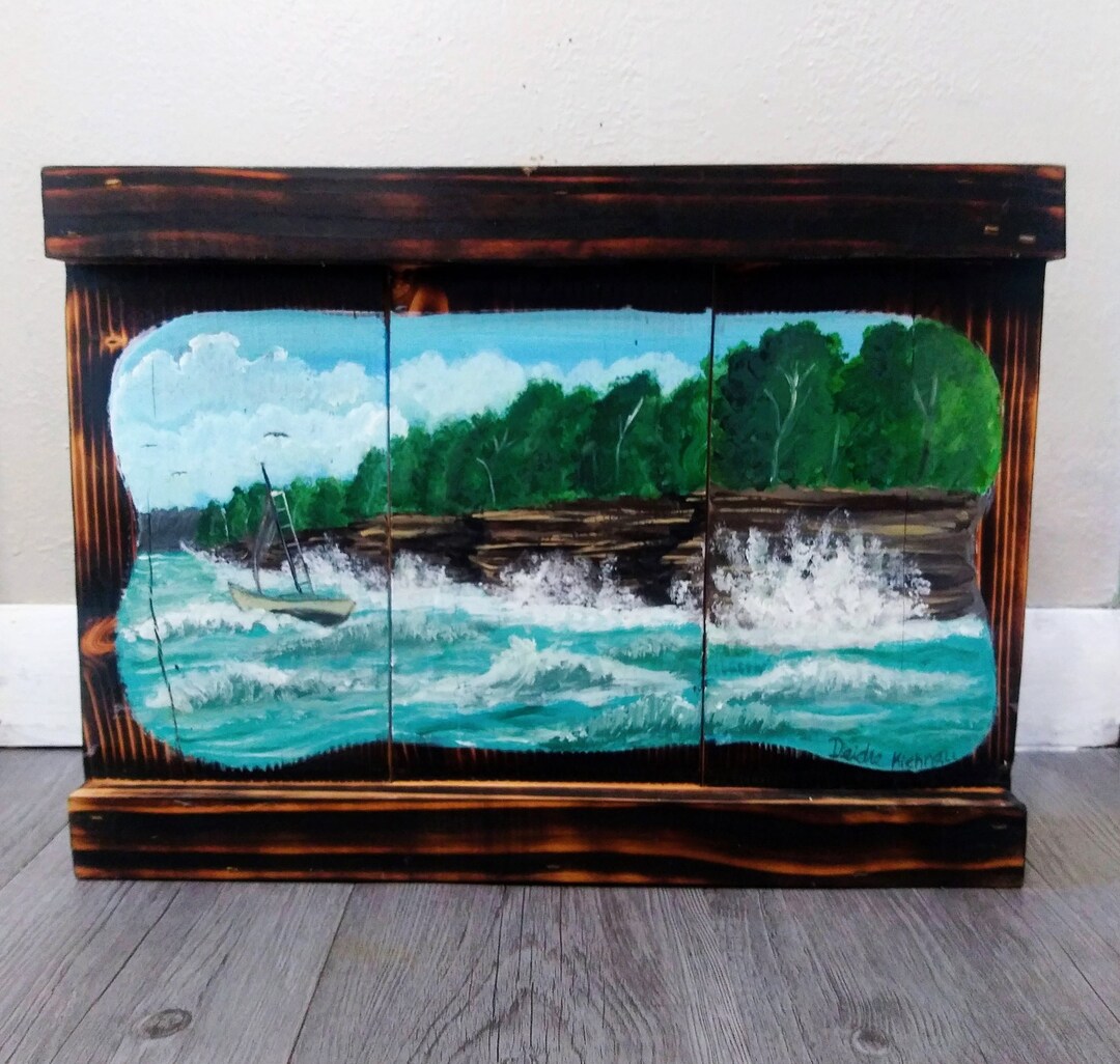 Hand Made Wooden Door County Cave Point Free Standing Plaque - Etsy