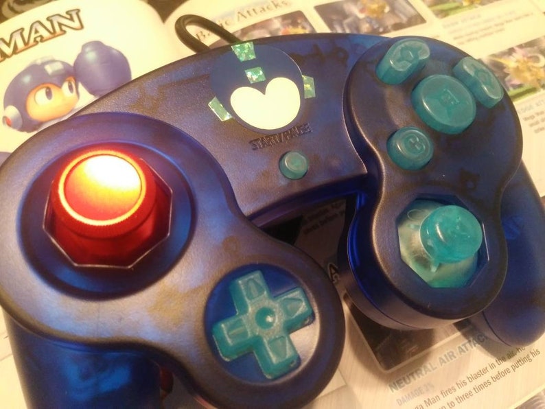 Modded Gamecube Controller Mega Man Themed | Etsy