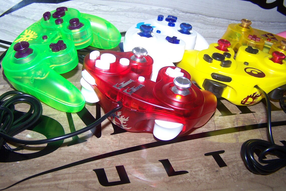 Sonic Themed Modded Gamecube Controller Solid White with | Etsy