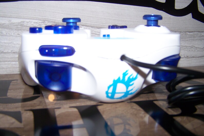 Sonic Themed Modded Gamecube Controller Solid White with | Etsy